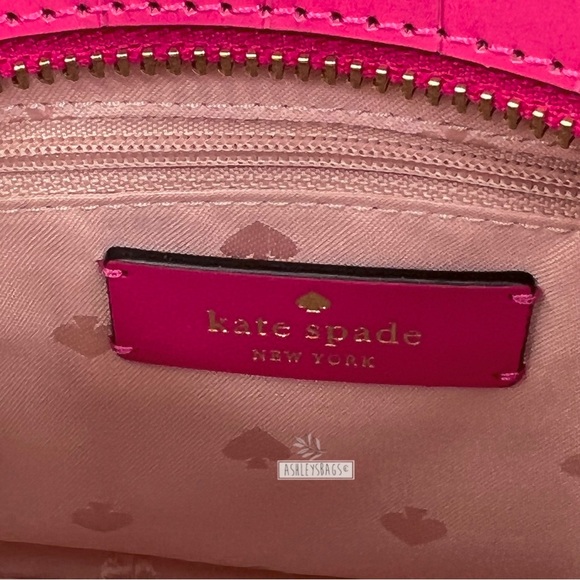 kate spade | Bags | Kate Spade Croc Embossed Small Staci Satchel In ...